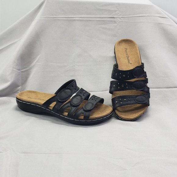 Pierre Dumas | Shoes | Cami Pierre Dumas Leather Strap Metal Accent ...